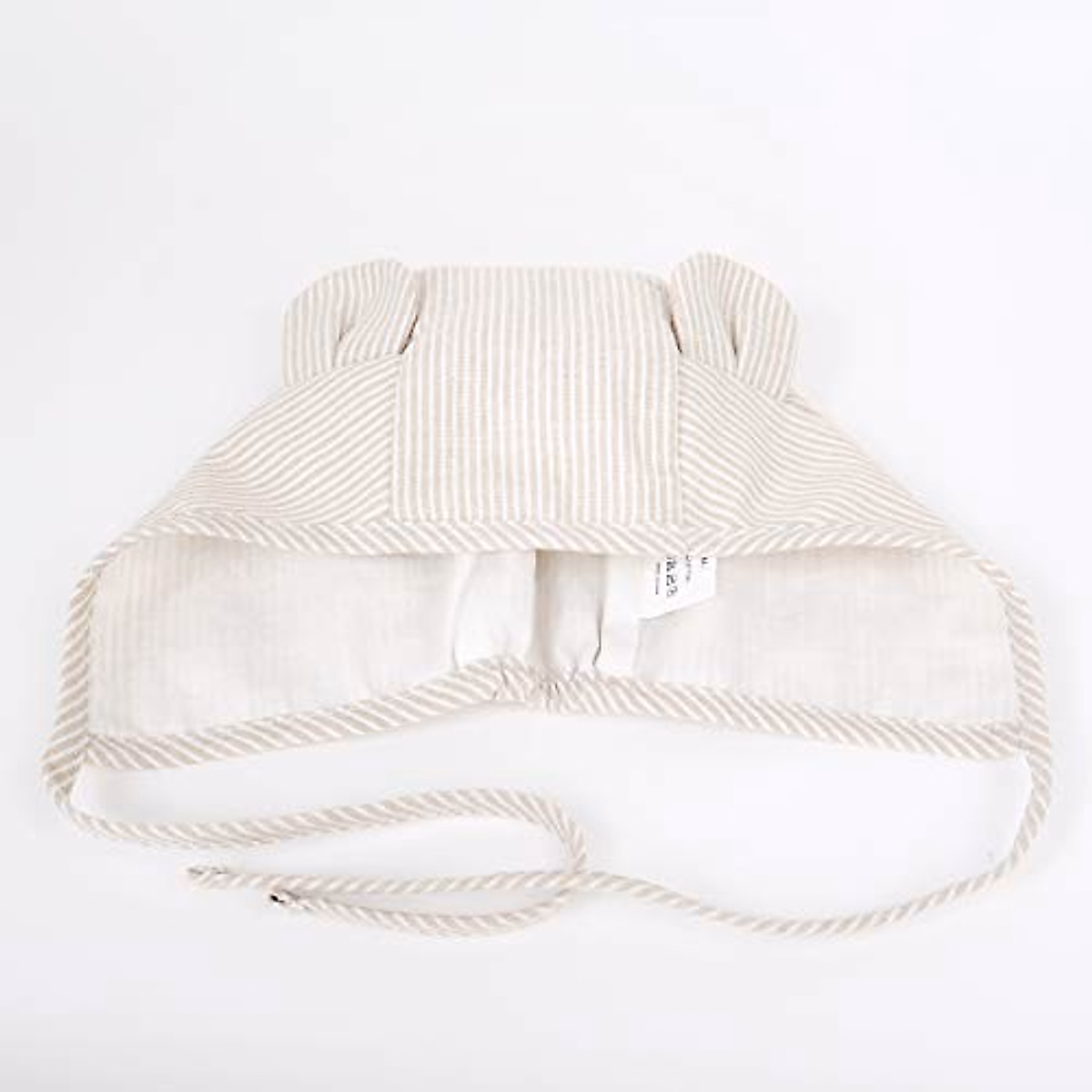 JELLYTREE Baby Hat Bonnet Muslin Lined Soft Cotton Toddler Boys Fashion Natural Cap Baby Bear Infant Beanies, Beige+Green_S