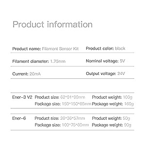 Official Creality Filament Detection Module - Detector/Sensor/Switch for Ender 3/3 Pro/Max/5 Plus with 32 Bit V4.2.2/V4.2.7 Motherboard