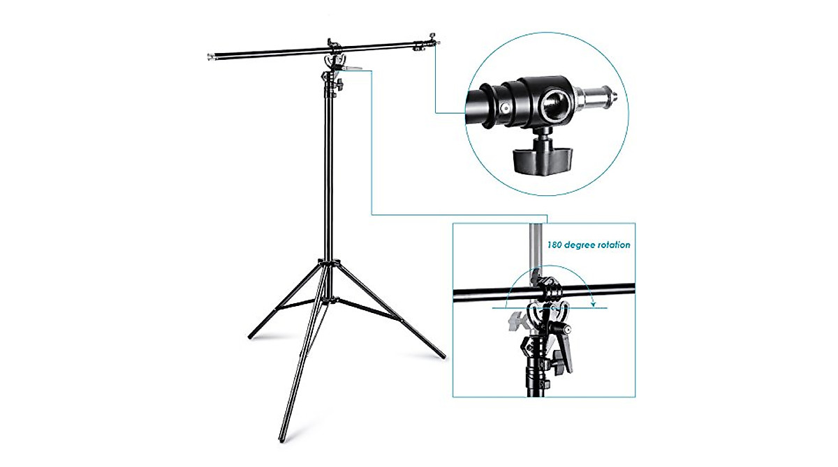Neewer 13ft Adjustable Boom Light Stand for Studio & Video