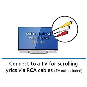 Singing Machine iSM1030BT Bluetooth Karaoke Pedestal, Karaoke Machine with Speakers, Black