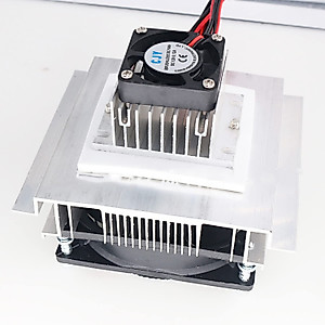 Yrhrol DC 12V DIY Thermoelectric Peltier Refrigeration Cooling System Kit Semiconductor Cooler Heat Sink Conduction Module Fridge Mini Air Conditioner Refrigeration