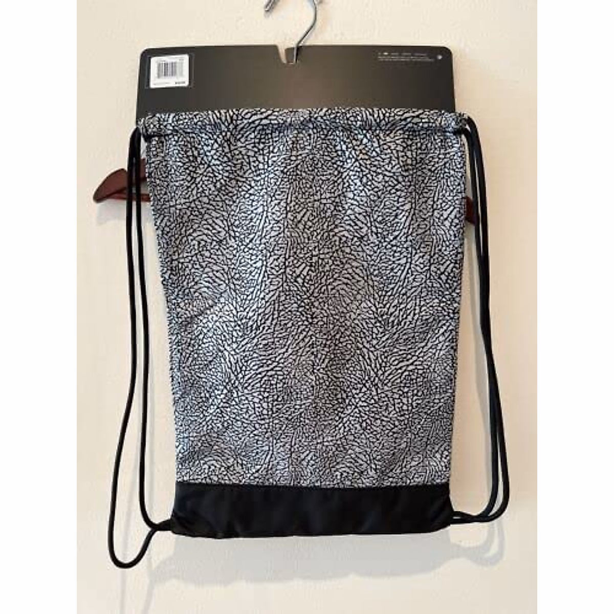 Air Jumpman Retro Elephant Print Gym Bag Drawstring Sport Boys Color Black, Grey, and Gym Red