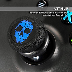 Playrealm FPS Thumbstick Extender Rubber Silicone Grip Cover 2 Sets for Xbox Series X/S & Xbox One Controller(Ghost Blued)