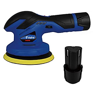 Astro Pneumatic - 12V Cordless Variable Speed Palm Polisher with 2 Batteries (3026)