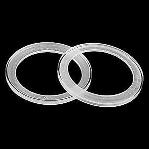 X AUTOHAUX 2Pcs for 3.5 Inch Car Speaker Spacer Ring Mounting Spacer Plate Transparent Acrylic 78mm ID