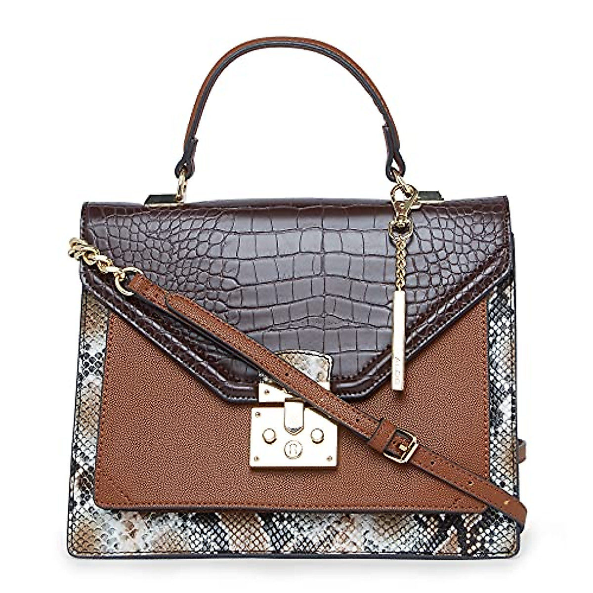 ALDO Women's Clairlea Top Handle Bag, Other Brown