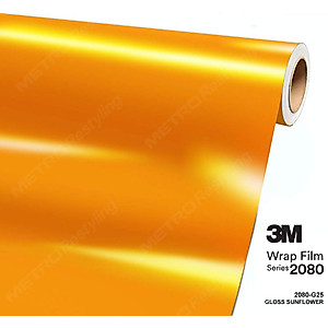 3M 2080 G25 GLOSS SUNFLOWER Car Wrap Vinyl Film