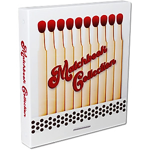 UniKeep Matchbook Cover Collection Storage Album for Display, Protection, and Archival. Includes 15 Pages. Holds 90 Matchbooks