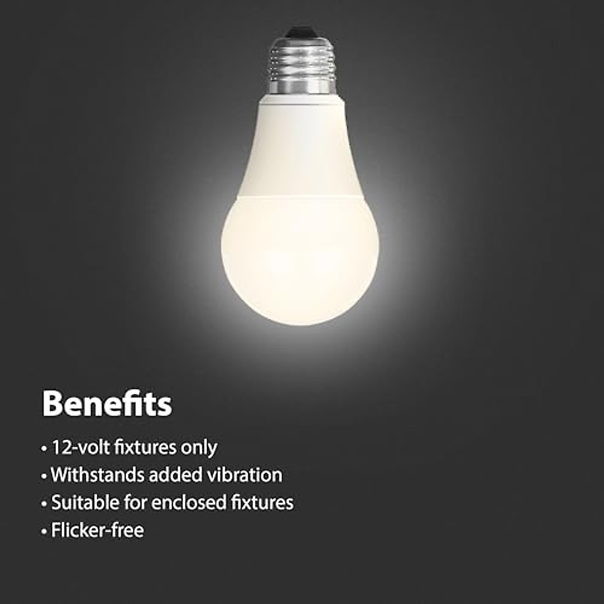 Feit Electric A19 LED Light Bulb, 75W Equivalent, Dimmable, 1100 Lumens, E26 Standard Base, 3000K Bright White, 90 CRI, Standard Light Bulb, Damp Rated, 22-Year Lifetime, OM75DM/930CA/2/6, 12 Pack