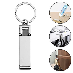 Purse Handbag Hook Hanger Holder for Table Desk，2-in-1 Purse Hook for Table & Phone Stand，Women's Handbag Storage Foldable Table Hook