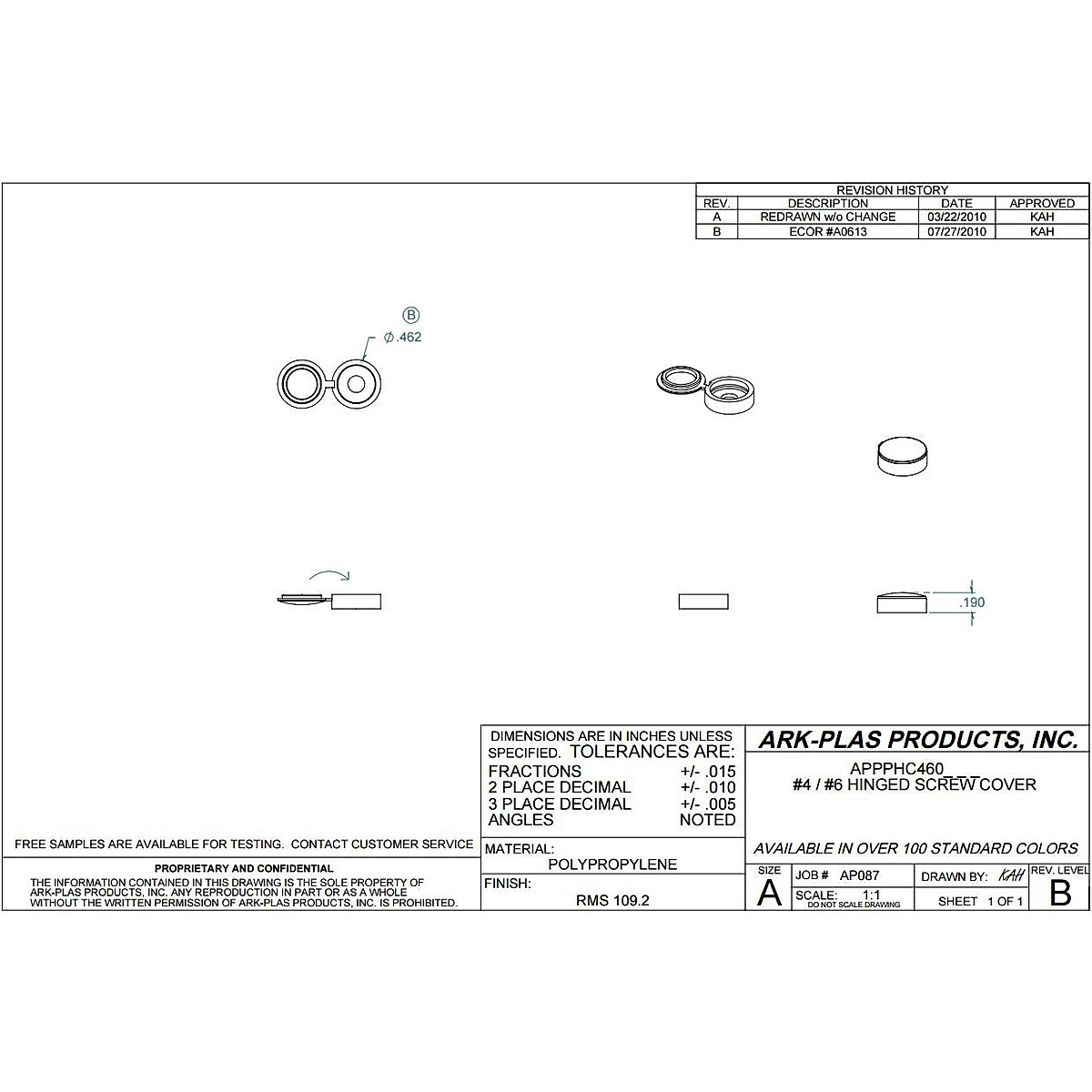 Dome Shaped Decorative Snap On Screw Caps & Washers for 9/16" Hex Head 3/8" Shank Lag Screws and Hex Bolts on Aluminum Cable Deck Rail Systems (50 Pieces) (Black)
