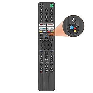 Replacement Sony TV Remote | for Sony Smart TVs with Voice Control | Sony BRAVIA XR/XBR/KD Series 4K LED OLED Google/Android TVs | Energy-Saving | 12-Month Full Warranty.