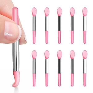 Silicone Lip Brushes 10pcs Makeup Lipstick Brush Wands Applicator Cosmetic Wands Fit Lip Mask Oil