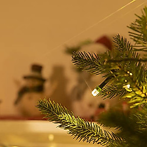 PABIPABI Christmas Tree Lights Warm White, 2 Pack 200 Led Outdoor Christmas Lights for House, 66ft Waterproof Christmas String Lights Plug in with 8 Modes for Bedroom Indoor & Outdoor Decor(2 Pack)