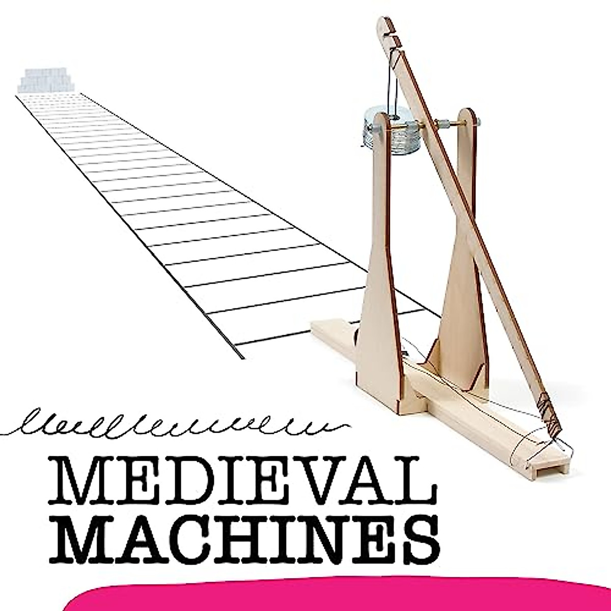 Pitsco Laser-Cut Basswood Trebuchet Kit (Individual Pack)