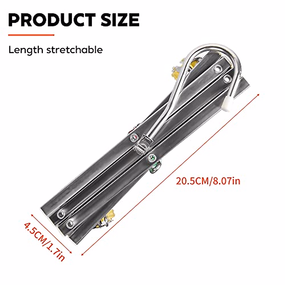 JSFPMC Drying Hanger, Hanging Drying Rack, Drip Hanger Stainless Steel with 10 Pegs for Laundry Underwear Socks, The Clips Release Quickly, Folding Portable