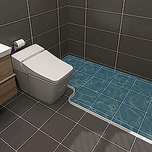 OUEEGER Collapsible Shower Water Guard 39 Inch, Shower Threshold Water Dam, Shower Water Stopper for Bathroom Kitchen Bathtub