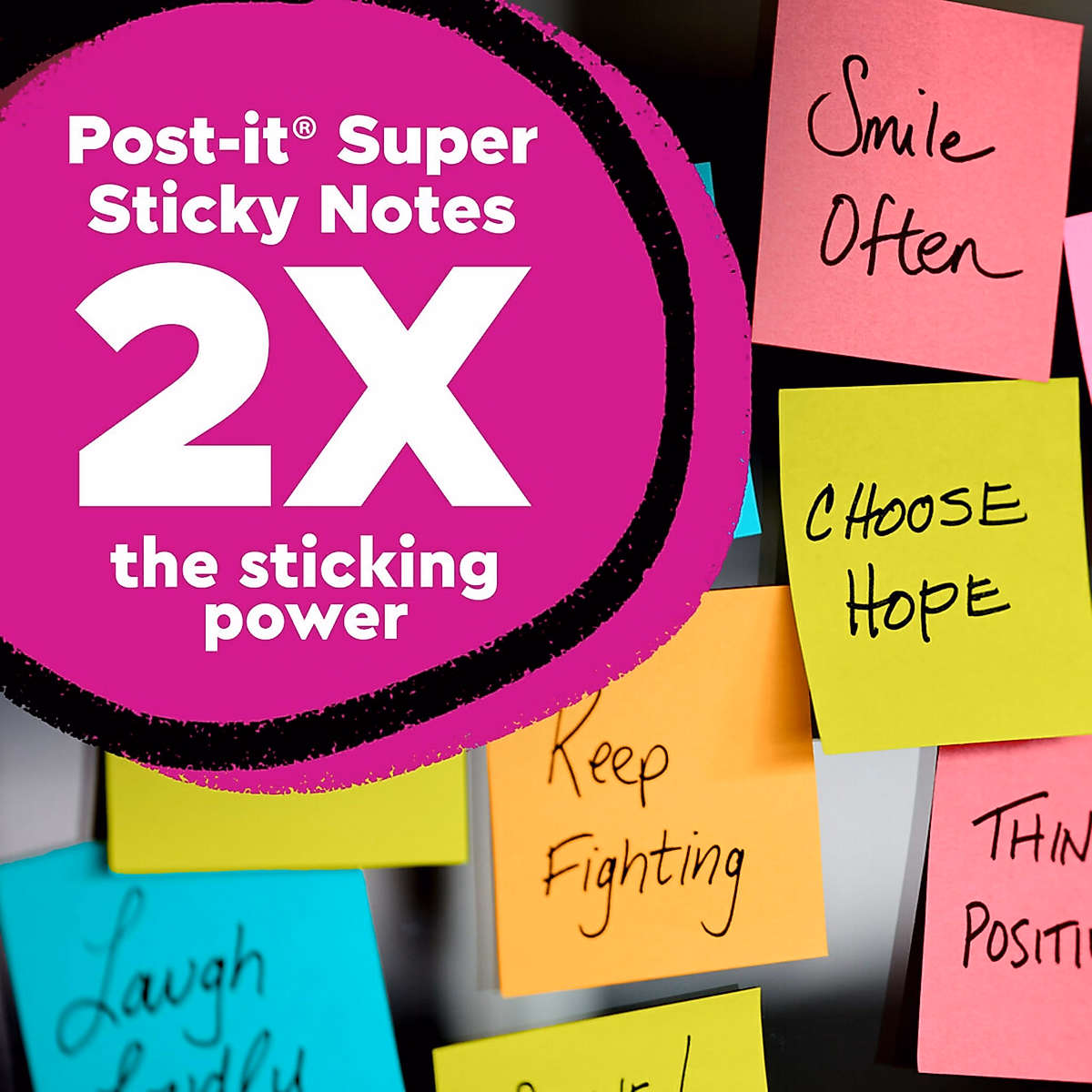 Post-it Super Sticky Pop-up Notes, 4 in x 4 in, 5 Pads, 2x the Sticking Power, Canary Yellow, Recyclable (R440-YWSS)