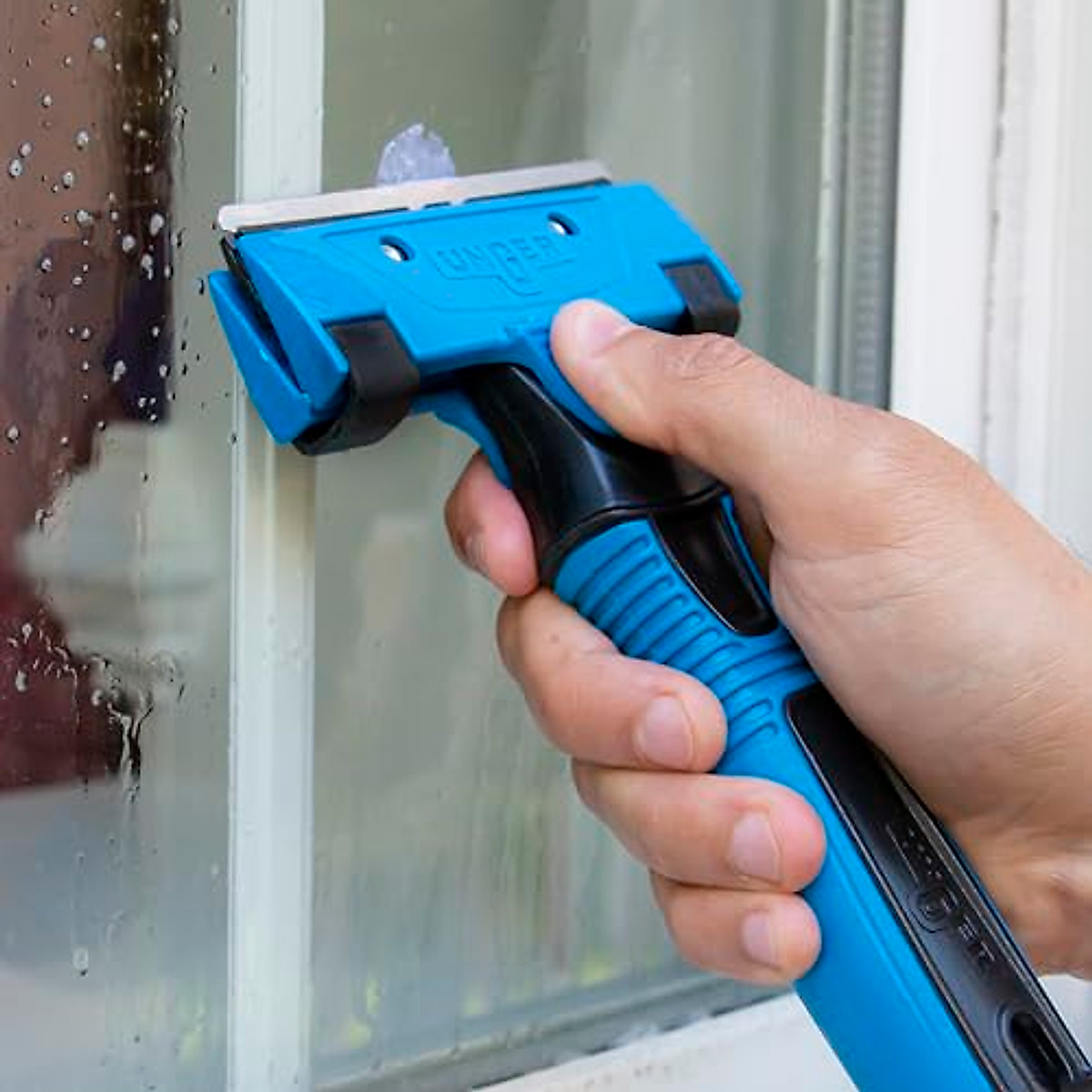 Unger 987300, 12 inch Professional 4" All-Purpose Scraper Replacement Blades (10 pack), Window, Glass, & Floor Scraper, Adhesive, Paint, Sticker, and Gum Removal, Dual-Sided, 10 Count