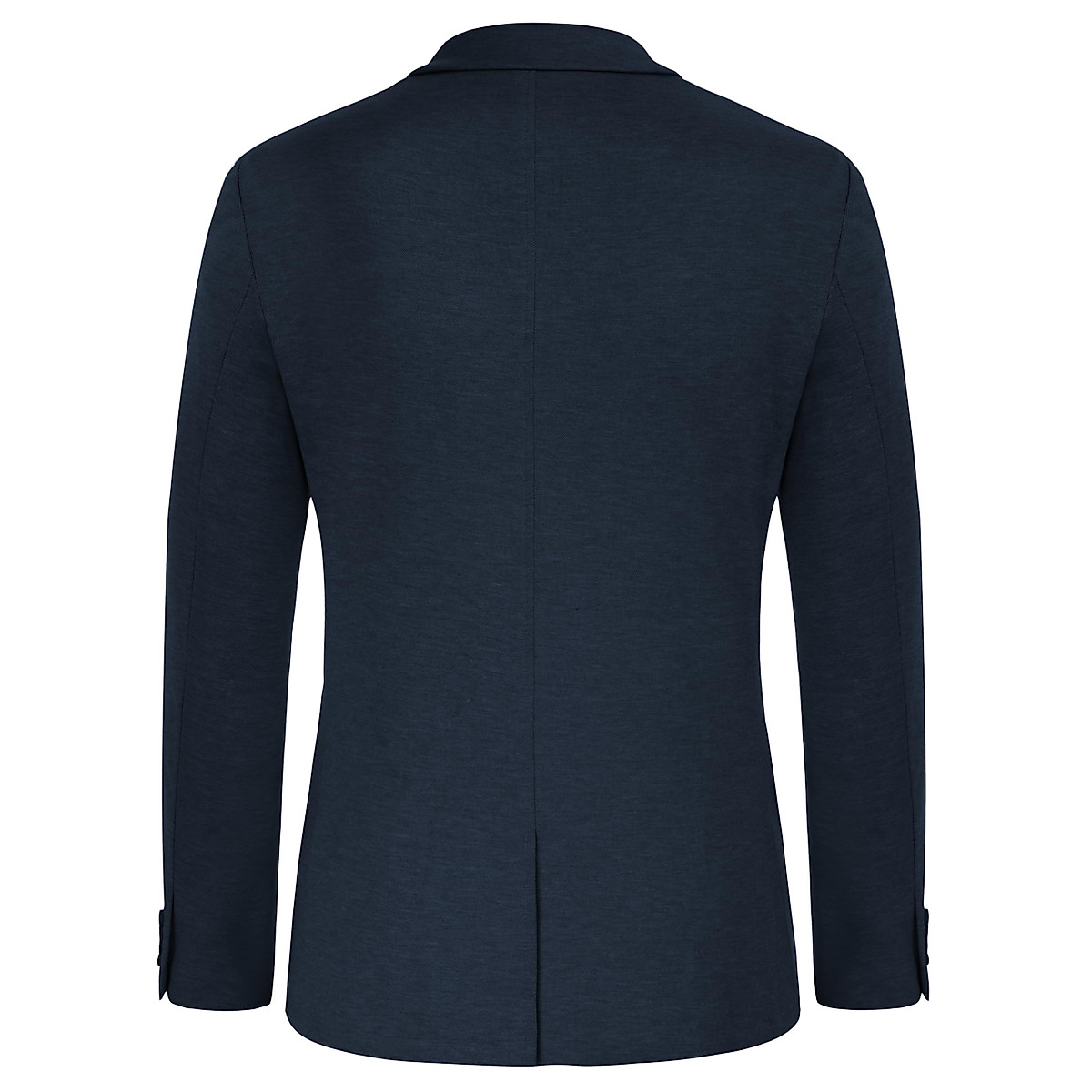 Mens Lightweight Notch Lapels Sport Coats Regular Fit Unlined Knit Blazer Jacket Navy Blue M