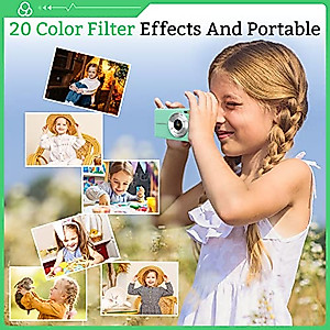 Digital Camera,Kids Camera with 32GB Card,Nsoela FHD 1080P 44MP Compact Vlogging Camera,Point and Shoot Camera 16X Digital Zoom, Portable Mini Kids Camera for Teens Students