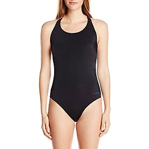 UNOW Women Pro Training Racerback Slimming One Piece Swimsuit (Black,S-M)