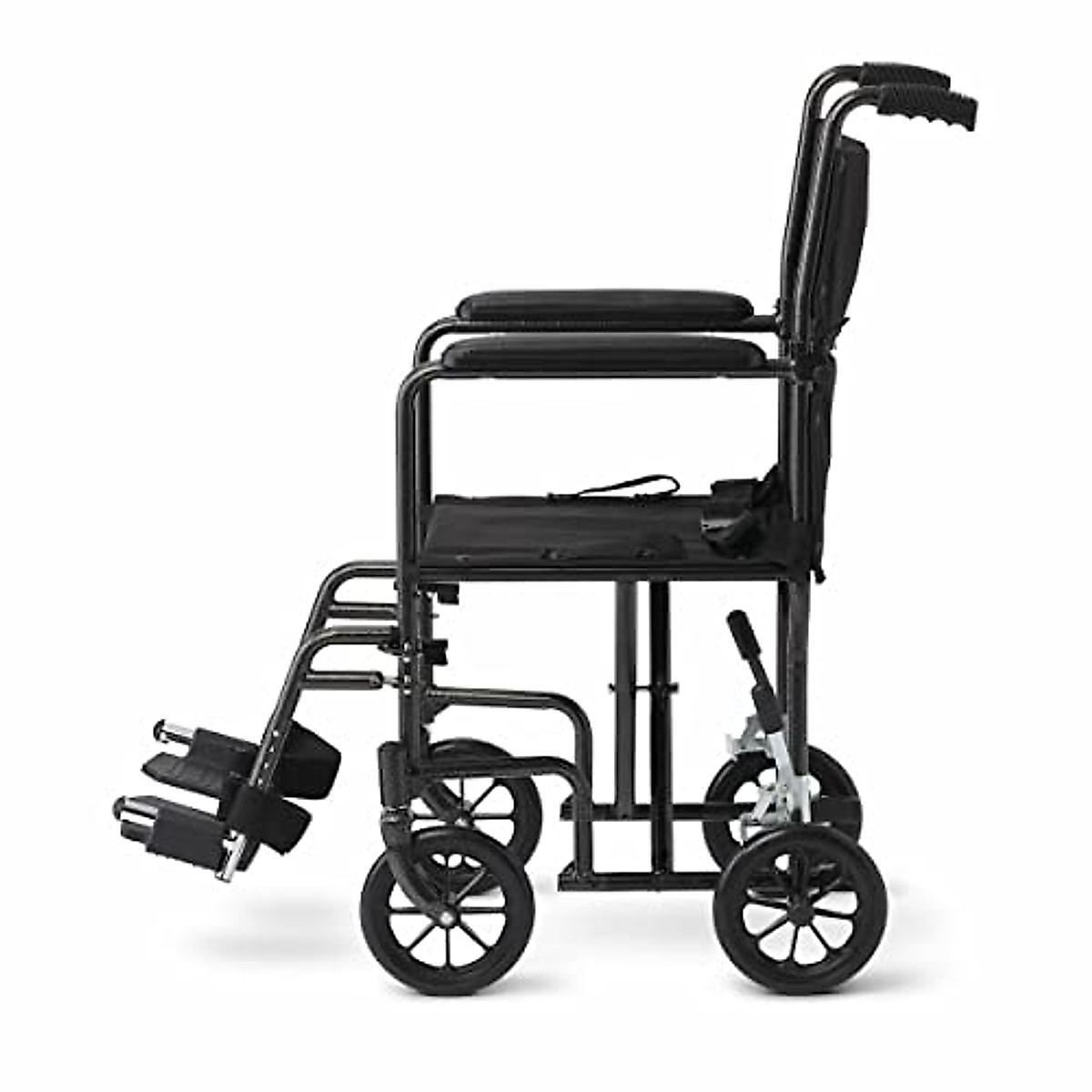 Medline Steel 17" Transport Chair, Hammertone