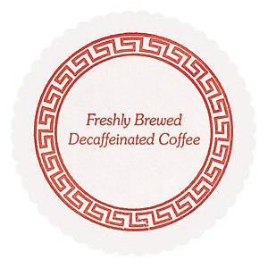 Hoffmaster 860035 Budgetboard Coaster, 3-3/8" Diameter, Decaf Coffee (Case of 1000)