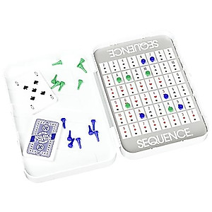 Travel Classics: Sequence - The Exciting Game of Strategy in A Compact Travel Version by Goliath, White