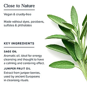 Heritage Store Aura Smudge Smokeless Sage with Juniper, Cleansing & Uplifting Sage Smudge Spray for Positive Energy, Clean, Simple Alternative to Smudge Sticks & Burning Sage, Paraben Free, Vegan, 4oz