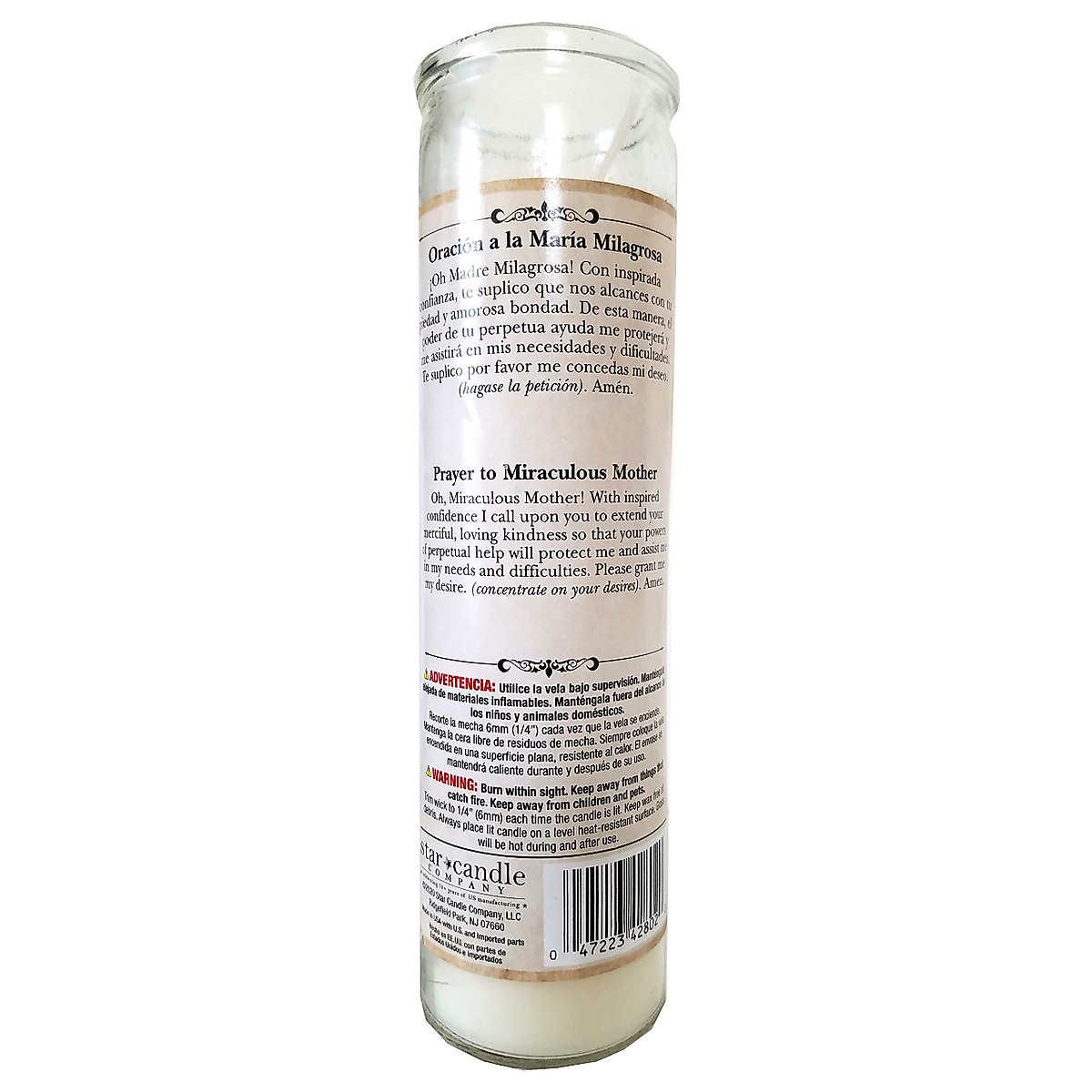 Miraculous Mother (Maria Milagrosa) Devotional Candle