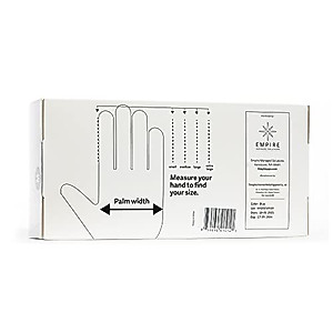 EMPIRE - Blue Nitrile Exam Gloves - Premium Grade - Non-Sterile - Powder Free - Single Use, Disposable - Latex Free - For Lab, Food Service, Home, & More - Medium - 1000 Count Case