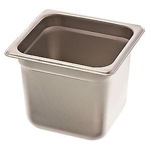 Browne Foodservice 6" Sixth-Size Anti-Jam Steam Pan