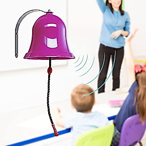 Tachiuwa Hanging Bells Wall Mounted Ship Bells Swing Accessories for Backyard Playground Toddlers Boys Kids , Violet