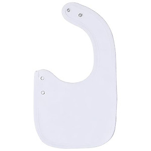 Maiwa 6 Pack Waterproof Cotton Baby Bibs with Snaps for baby boys girls teething drooling and feeding