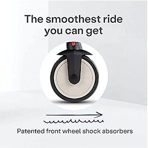 smarTrike STR5 6 in 1 Modular Foldable Toddler Stroller Tricycle Combination with 1 Hand Steering, Shock Absorbency, and 5 Point Harness, Gray Melange