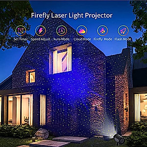 LedMall Moving Vivid Laser Firefly Star Lights with Aurora Effects Garden Decorative and Christmas Lights