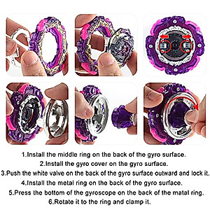 Battling Tops Burst Battle B-206 Barricade Lucifer.Il.BMb-10 Gyro Toys for Kids with B-200 Custom Bey Launcher