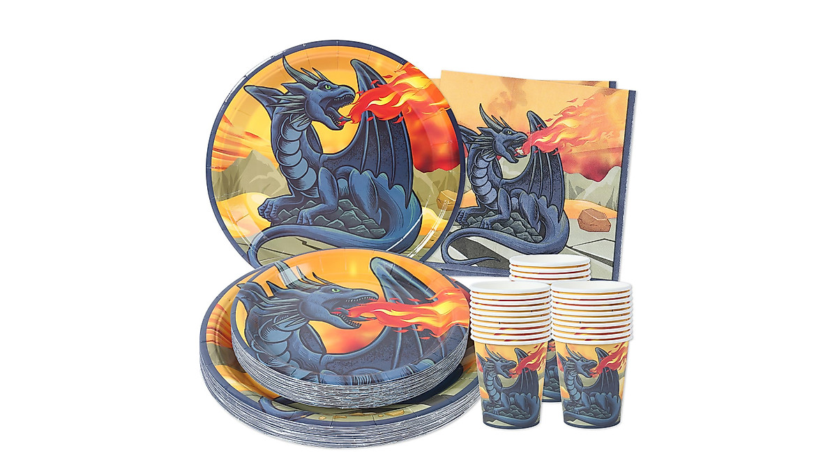 Dragon Party Supplies for Kids - Birthday Decorations