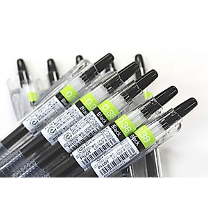 Pilot Juice Retractable Premium Gel Ink Roller Ball Pens, Ultra Fine Point,-0.38mm- Black Ink,-value Set of 10