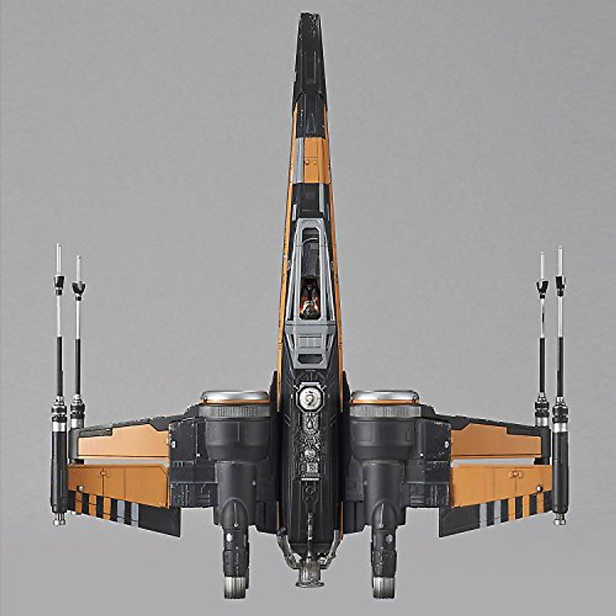 Bandai Hobby Poe's Boosted X-Wing Star Wars, Bandai Star Wars 1/72 Plastic Model Hobby Space Ship