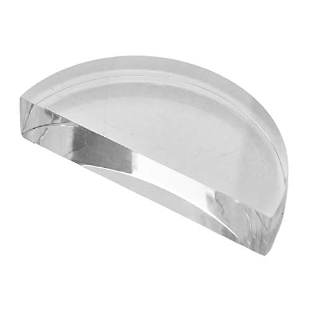 Semicircular Block, 3 Inch - Acrylic - Polished Sides - for Use in Light Refraction and Optics Experiments - Eisco Labs