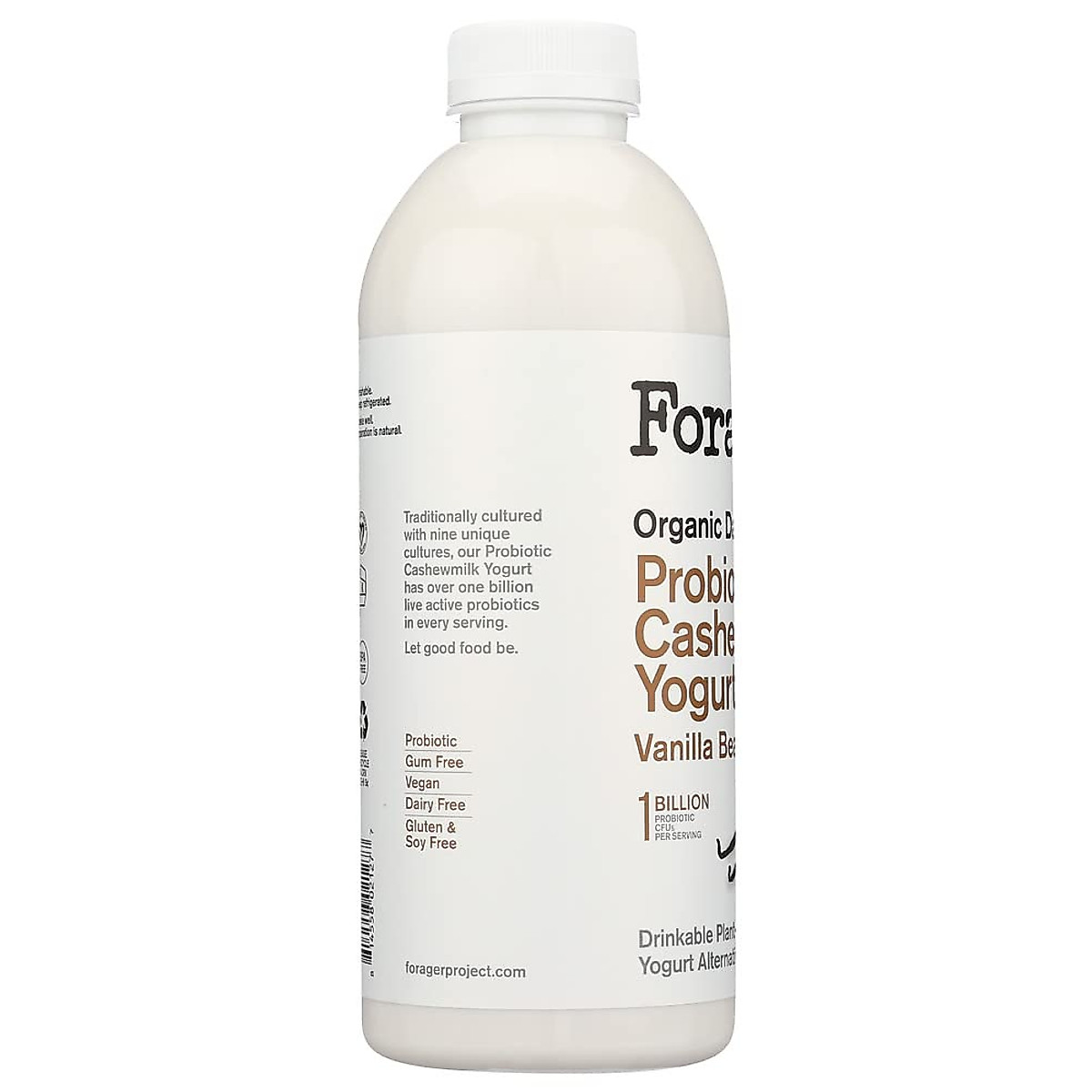 FORAGER PROJECT Organic Vanilla Cashew Drinkable Yogurt, 28 FZ