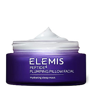 ELEMIS Peptide4 Plumping Pillow Facial | Cooling Gel Sleep Mask Refreshes, Replenishes and Rehydrates for Radiant, Well-Rested Skin Overnight | 50 mL