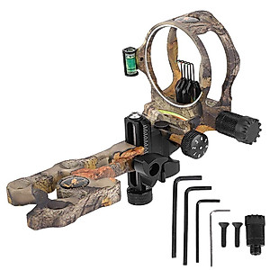 Quality 5 Pin Archery Compound Bow Sight Set with Light for Shooting Practicing Hunting Archery Accessory