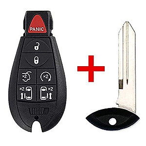 KAWIHEN Key Fob Case Replacement for Town and Country Dodge Grand Caravan IYZ-C01C M3N5WY783X 56046708AB 56046708AE(Just a Case)