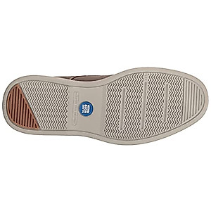 Nunn Bush Men's Otto Plain Toe Knit Oxford Lace Up with Lightweight Sole, Taupe, 12 Wide