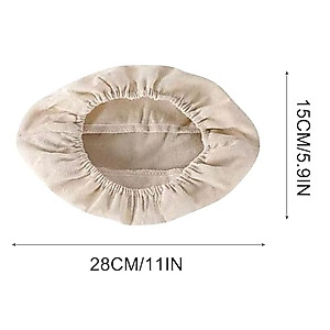 5PCS Round Bread Proofing Basket Cloth Liner,8.3/9.8/11Inch Liner Cloth for Bread Basket,Kitchen Baking Bread Tools (C 11Inch)