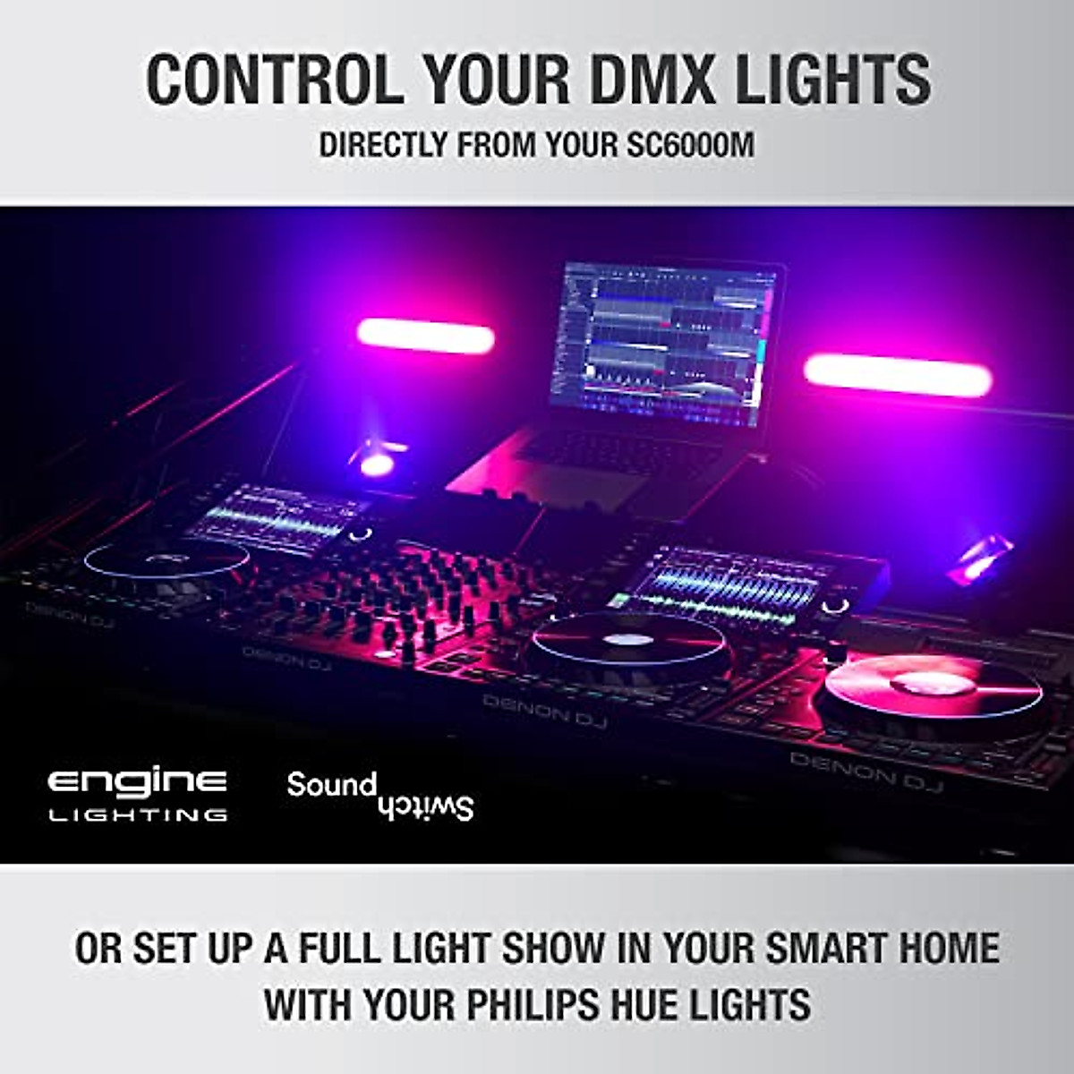 Denon DJ SC6000M PRIME –Standalone DJ Media Player with Motorized Platter, WiFi Music Streaming and 10.1-Inch Touchscreen