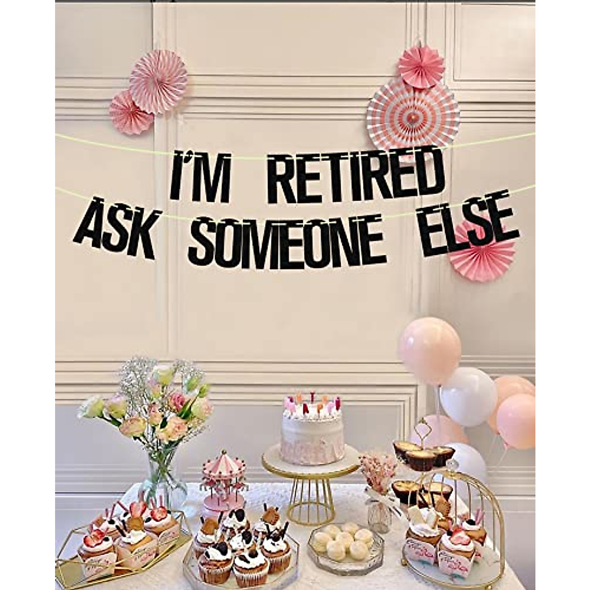 I'm Retired Ask Someone else Banner Black Glitter, Retirement Banner, Officially Retired the Legend Has Retired Banner,we Will Miss You Banner, Good Luck Banner, Happy Retirement Party Decorations